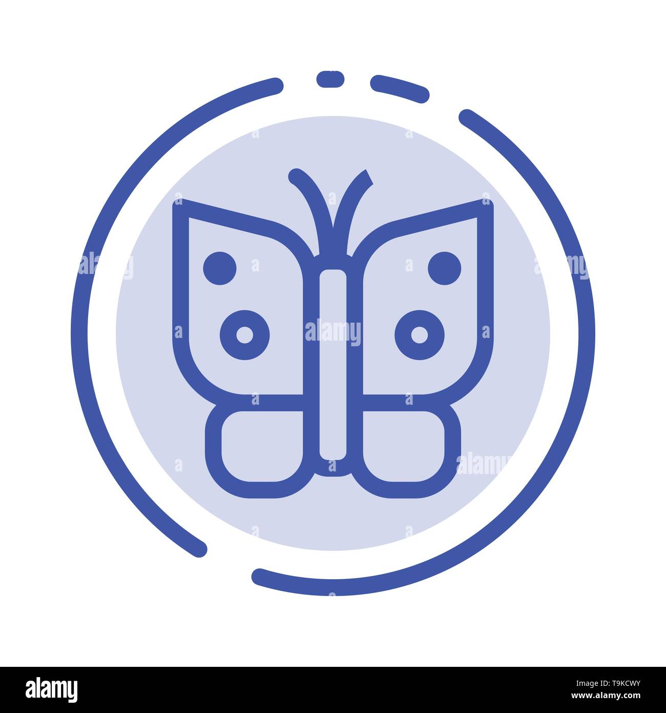 Orange dotted butterfly Stock Vector Images - Alamy