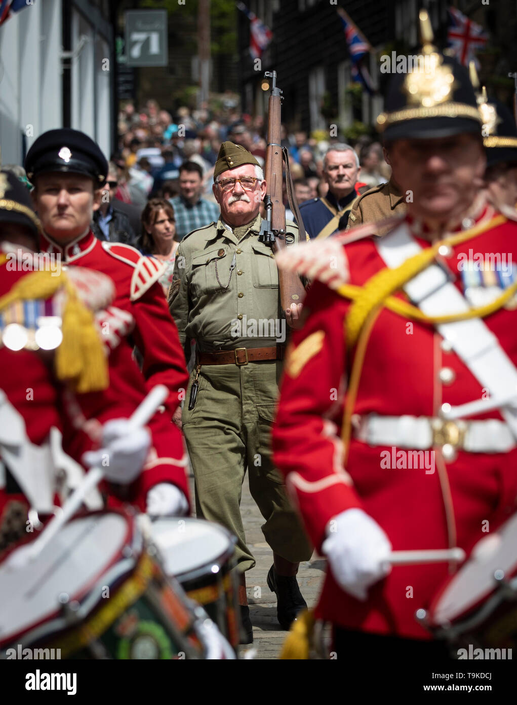 People enjoy the Haworth 40s weekend Stock Photo - Alamy