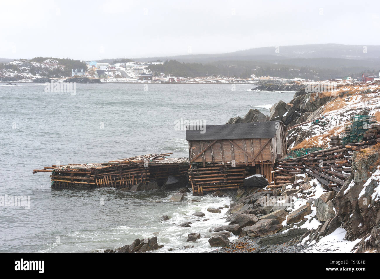 Newfoundland fishing stage hi-res stock photography and images - Alamy