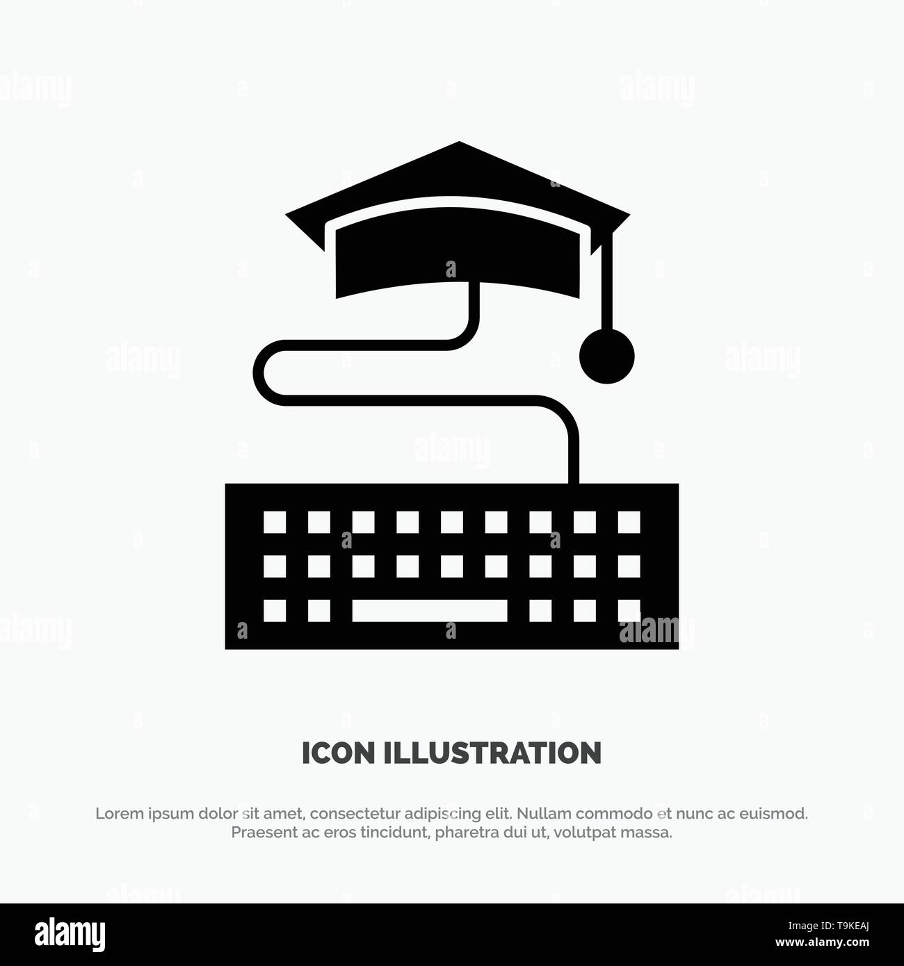 Enter key keyboard black Stock Vector Images - Alamy