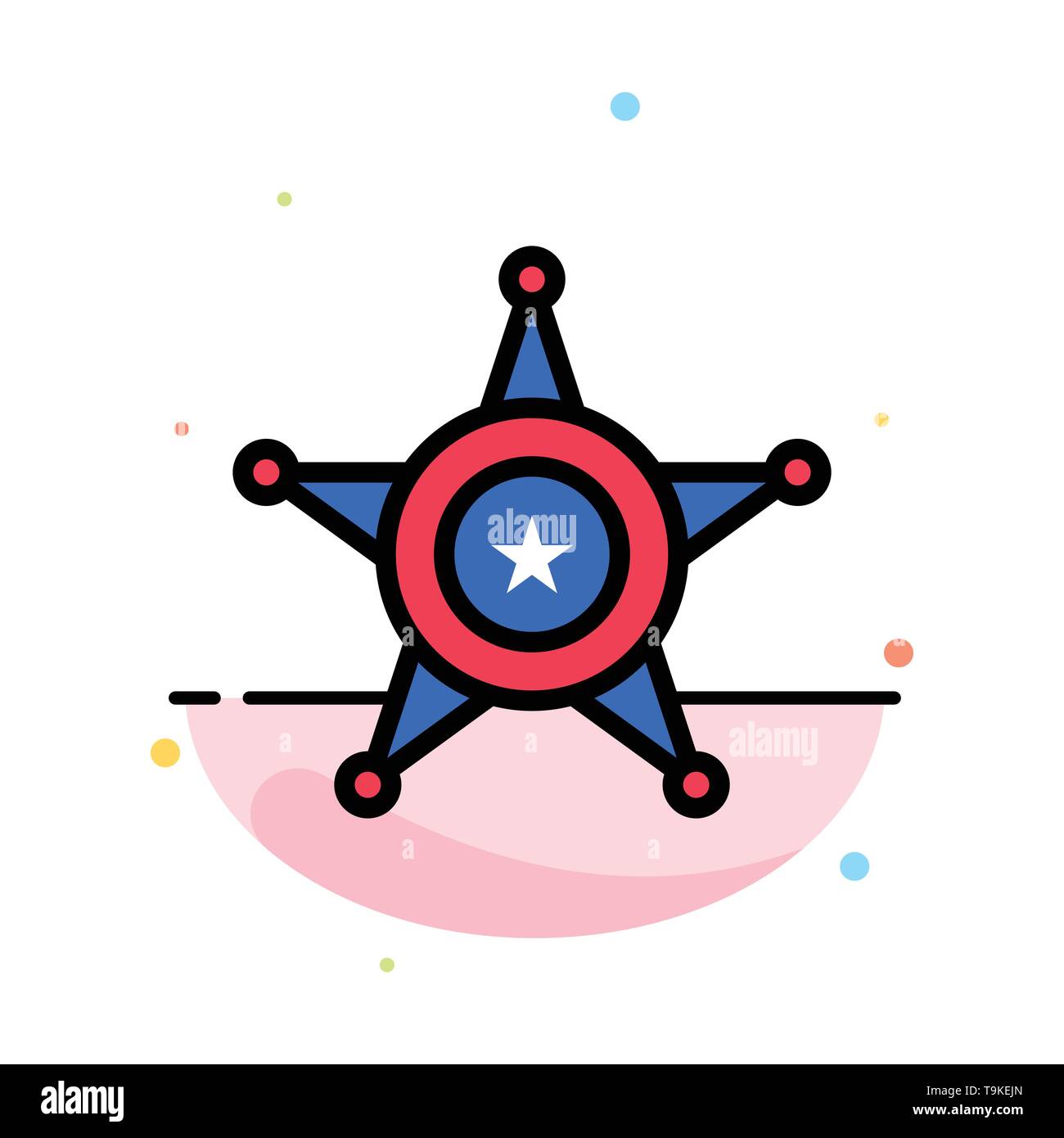 Police badge icon image Stock Vector Images - Alamy