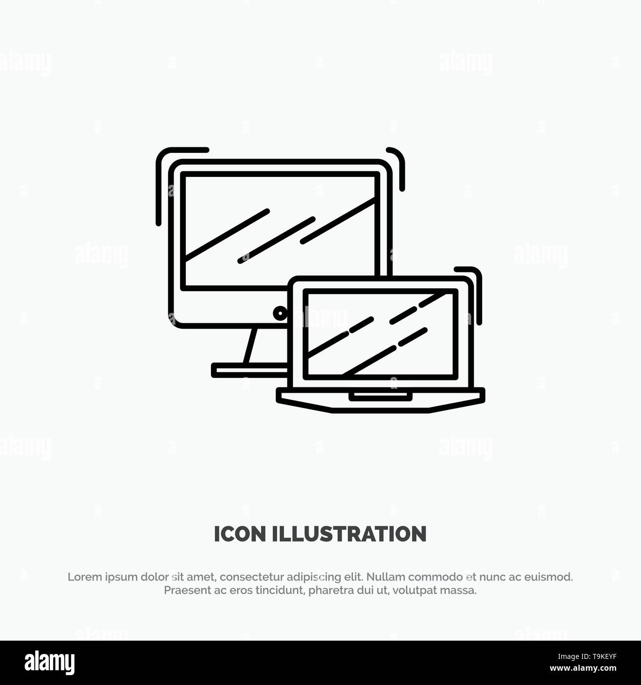 Macbook pro laptop apple notebook Stock Vector Images - Alamy