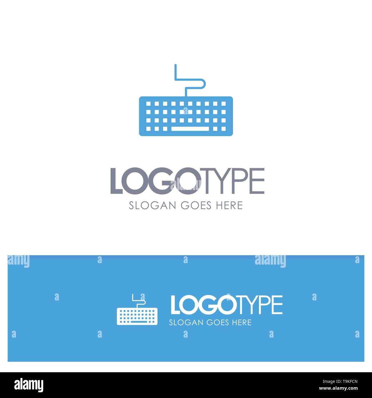 Laptop keyboard logo Stock Vector Images - Alamy