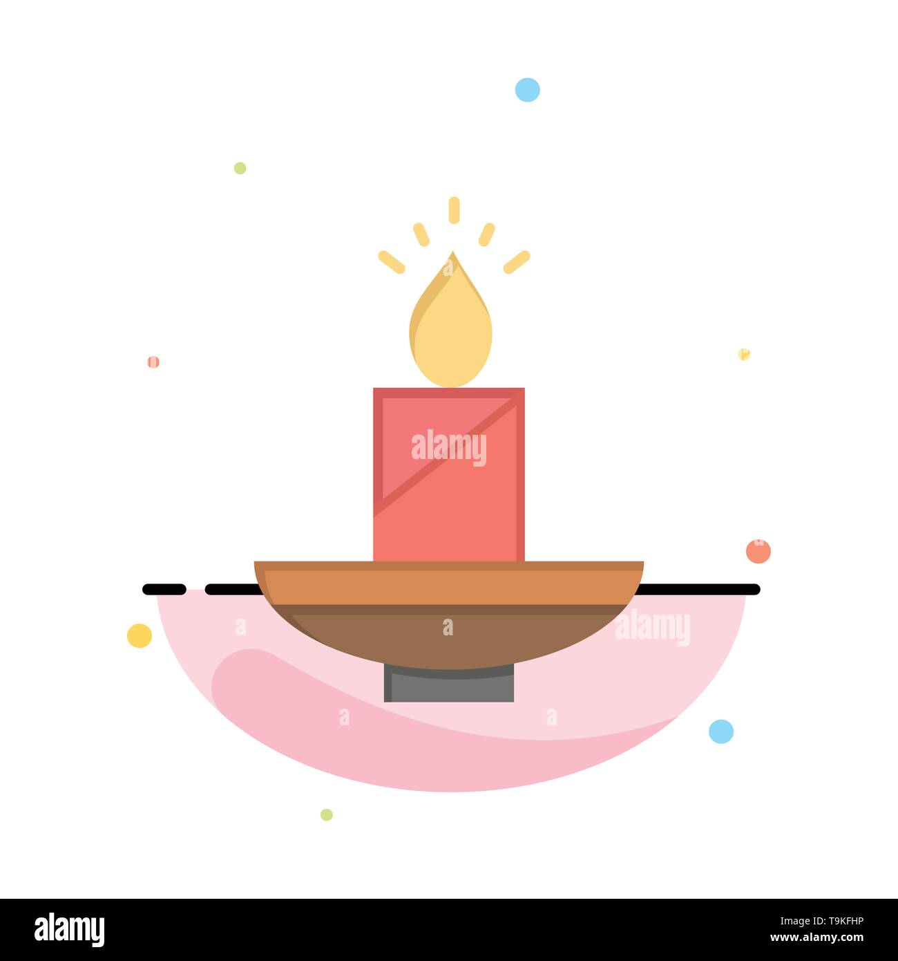 Jewish Oil Lamp Candle Clipart