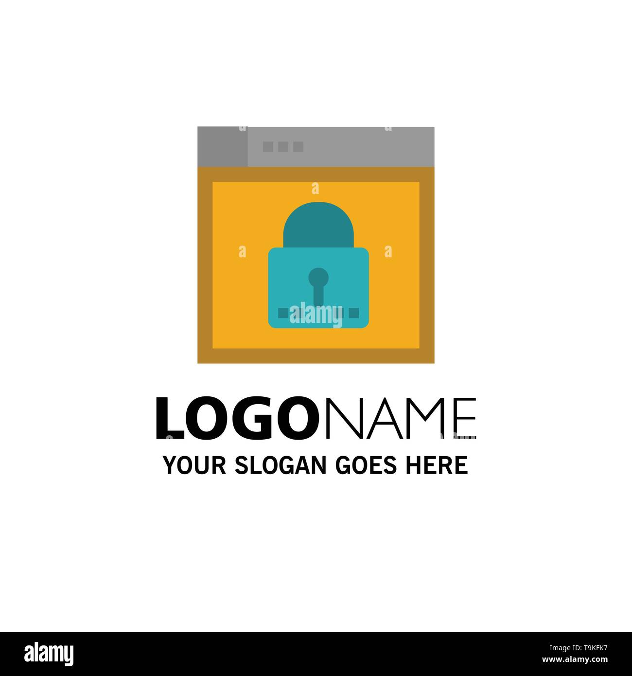 Login form window vector flat Stock Vector Images - Alamy