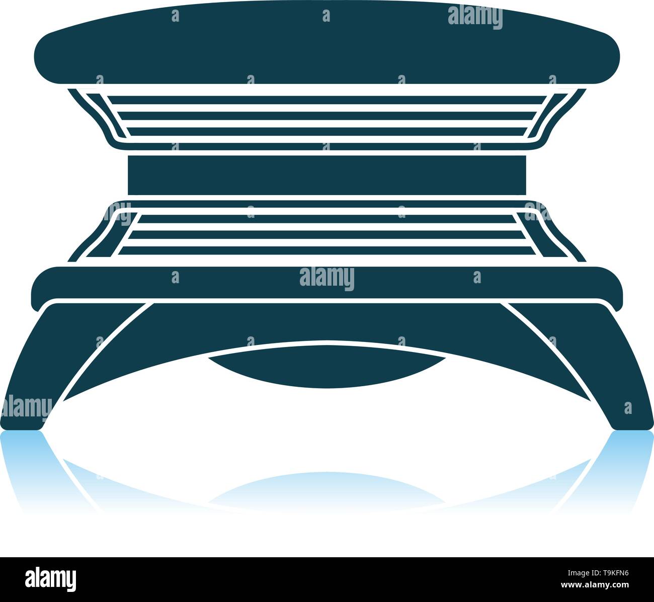 Solarium Icon. Shadow Reflection Design. Vector Illustration Stock ...