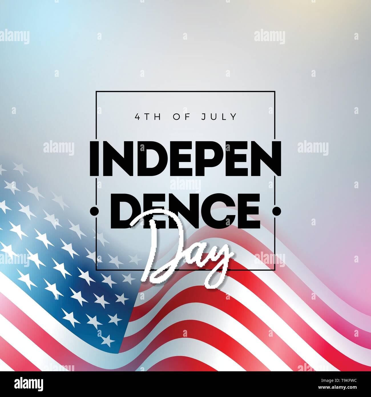 4th of July Independence Day of the USA Vector Illustration wth ...