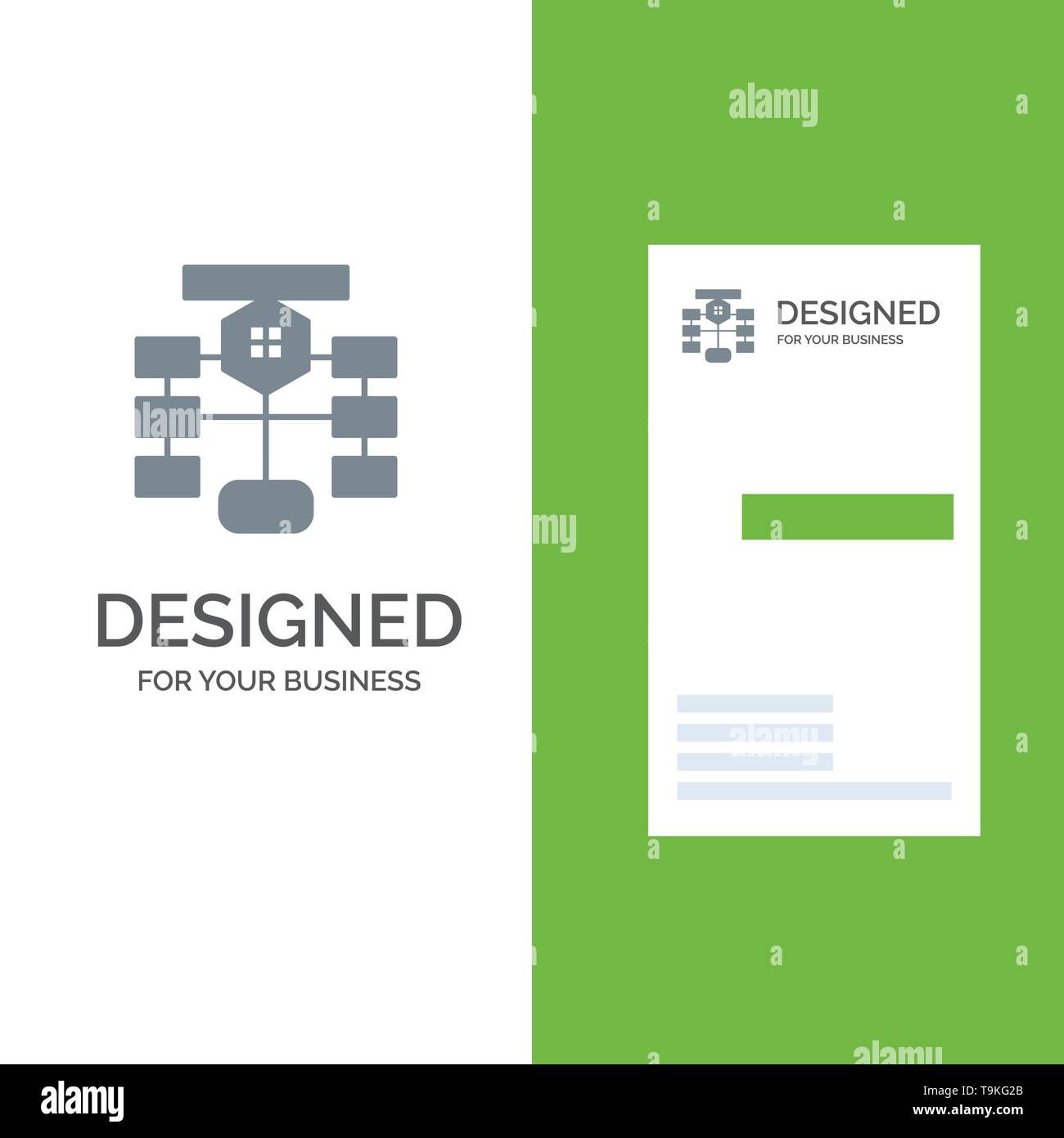 Glowing blue flowchart diagram Stock Vector Images - Alamy