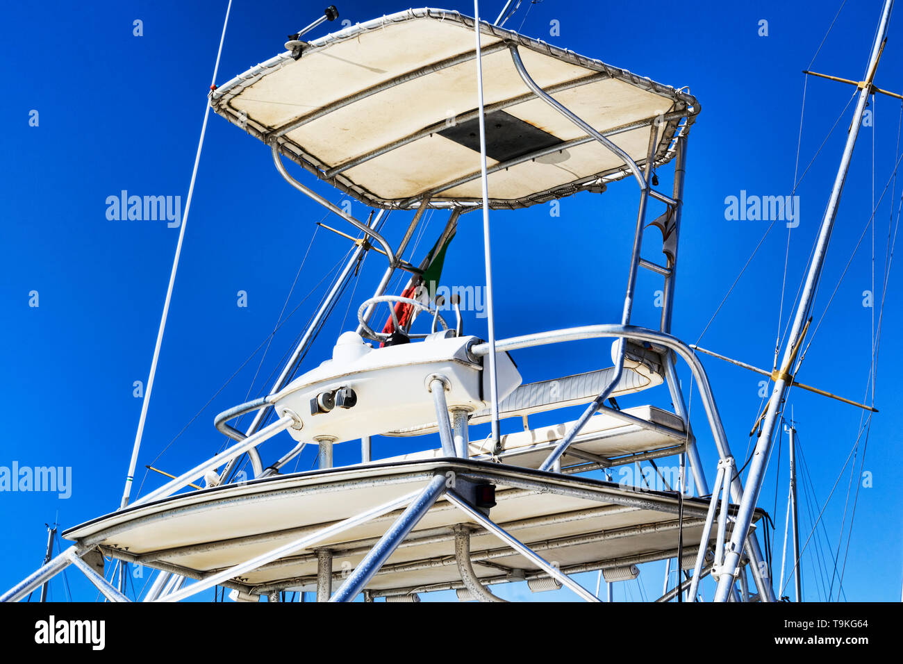 Boat cockpit awning hi-res stock photography and images - Alamy