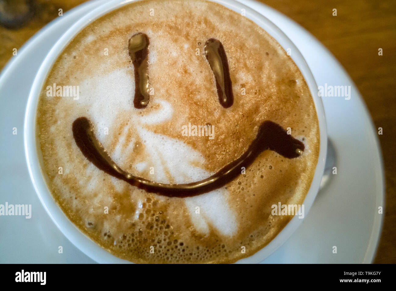 Cup of coffee and smile Stock Photo - Alamy