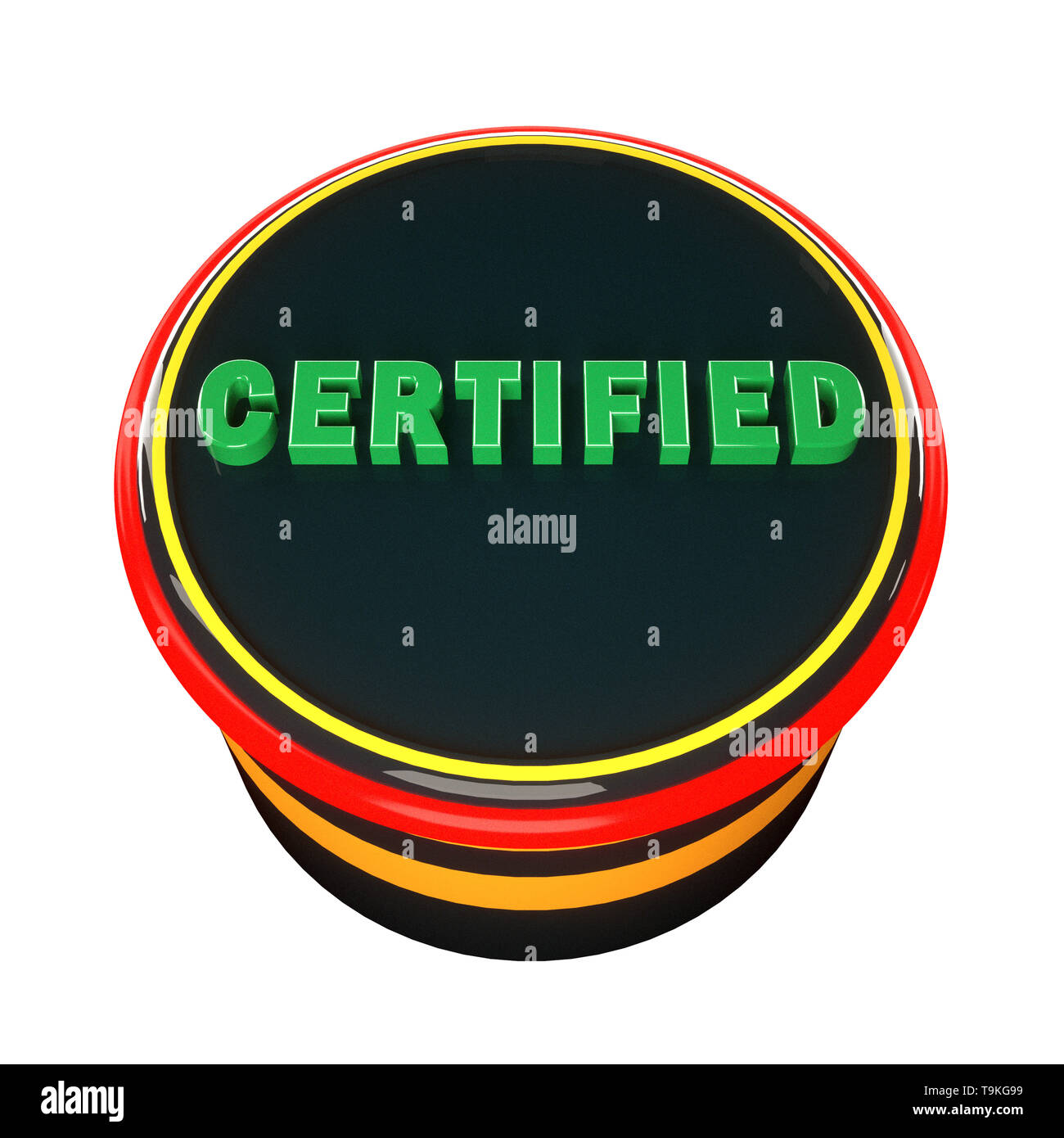 Certified sign Cut Out Stock Images & Pictures - Alamy