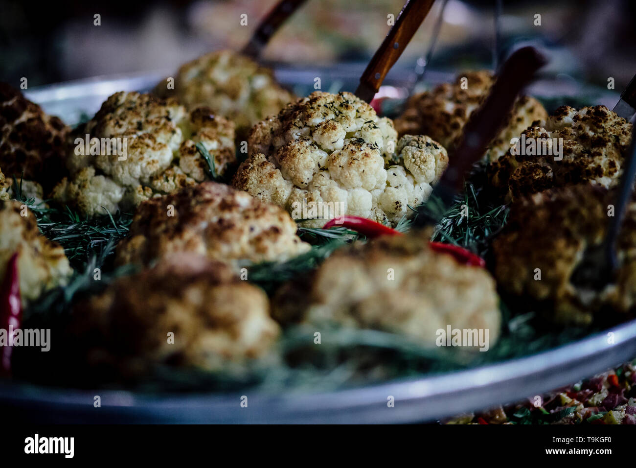 Fresh Gourmet FOOD Preparation. Luxury Kitchen dishes. Fine ingredients ...