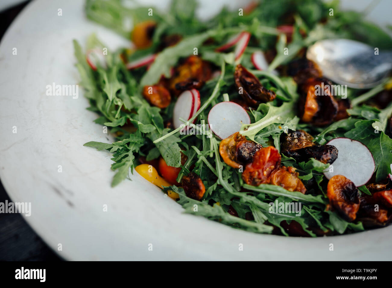 Fresh Gourmet FOOD Preparation. Luxury Kitchen dishes. Fine ingredients ...