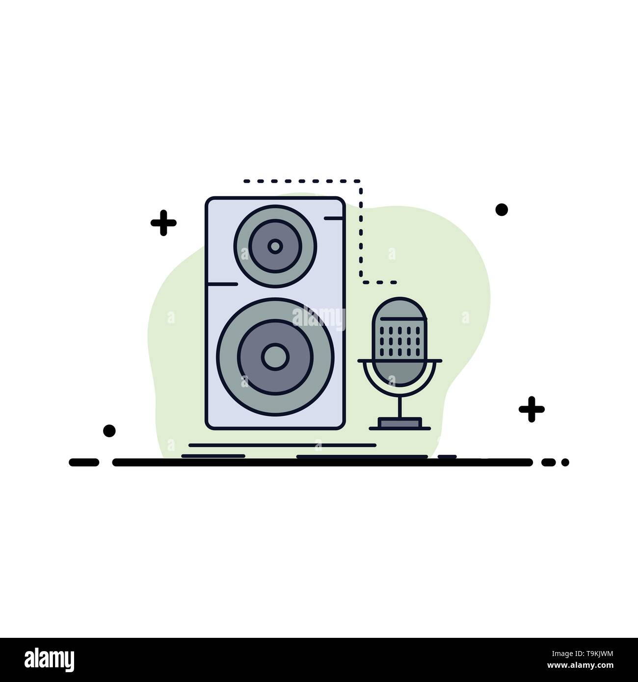 Mic closeup Stock Vector Images - Alamy