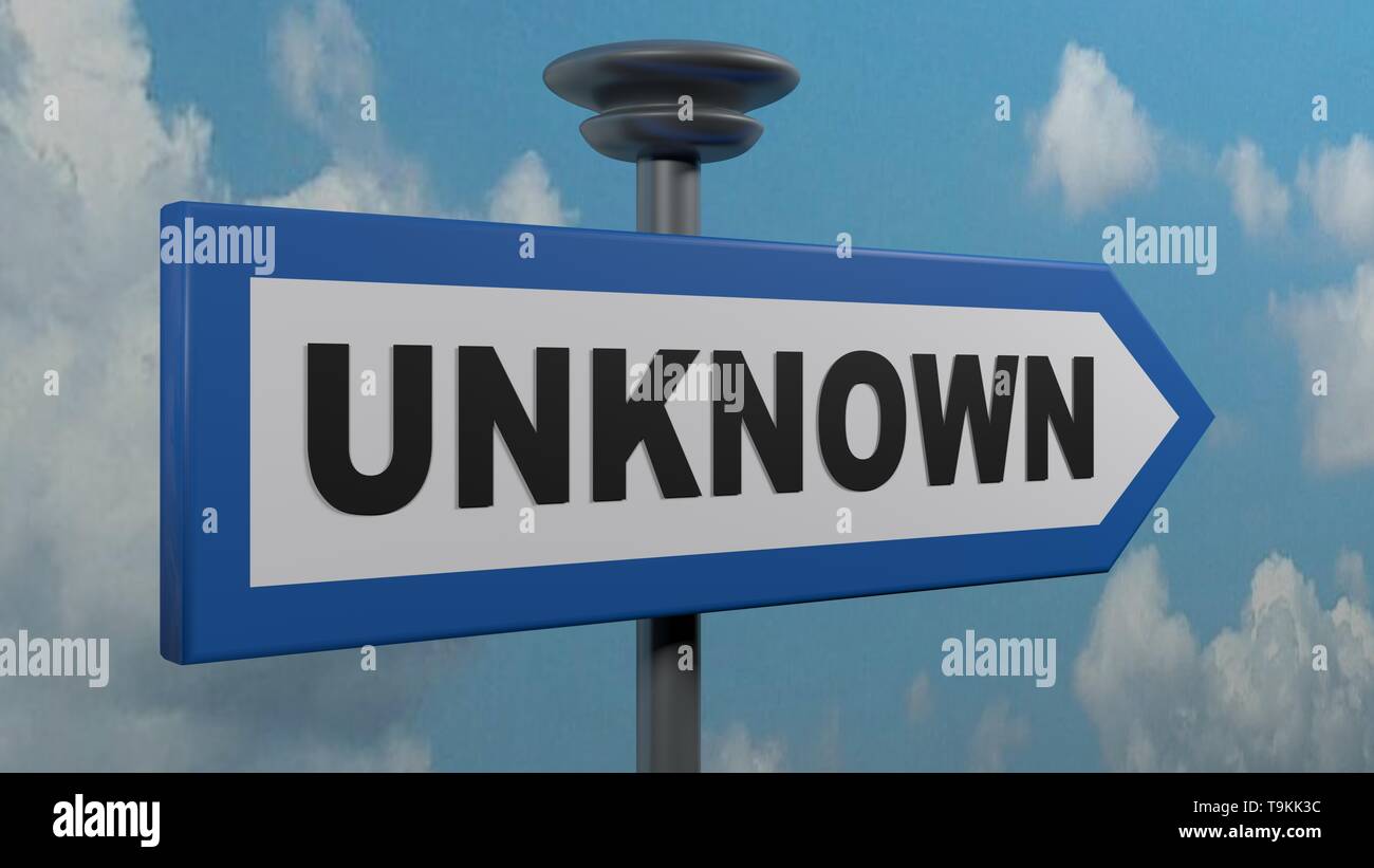 Destination unknown sign hi-res stock photography and images - Alamy
