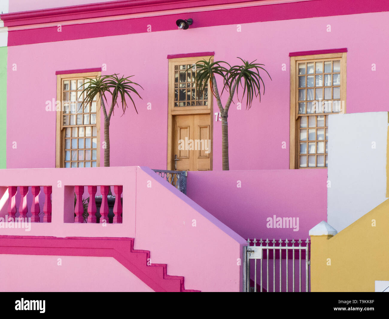 The colorful Bo Kaap district in Cape Town, South Africa Stock Photo ...
