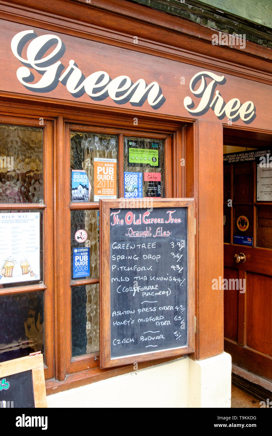 Around Bath an historic city in Somerset UK the Green Tree Pub Stock ...