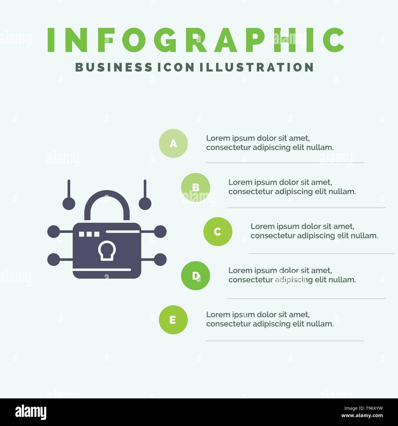 Steps to open door Stock Vector Images - Alamy