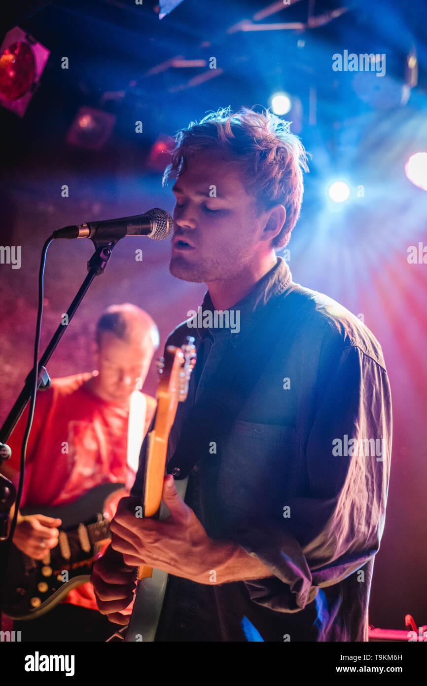 Switzerland, Bern - May 16, 2019.. Dream pop band Mild Orange performs ...
