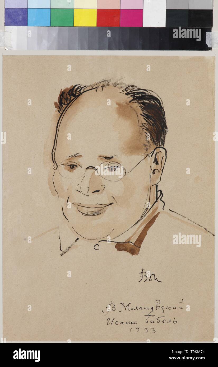 Portrait of the Author Isaak Babel (1894-1940). Museum: Regional I ...