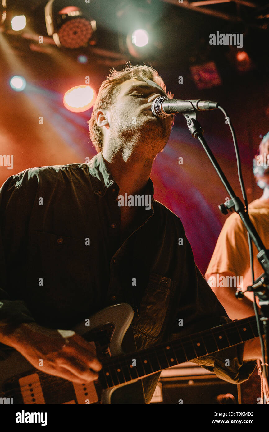 Switzerland, Bern - May 16, 2019.. Dream pop band Mild Orange performs ...