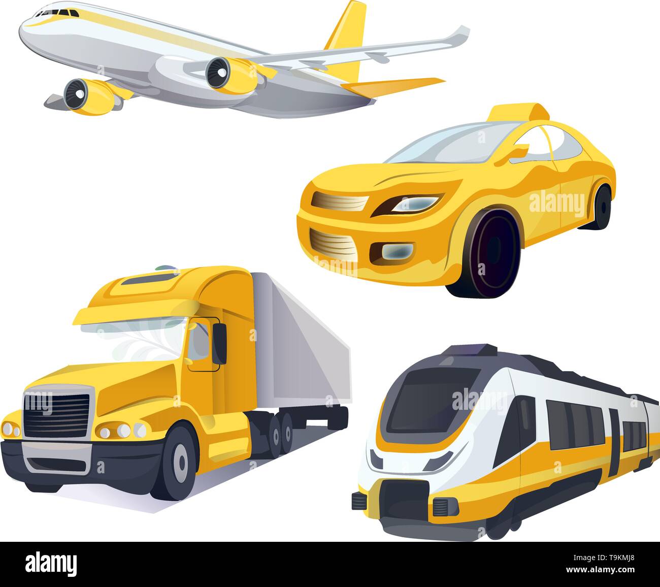 Vector Transport logistics and transportation. Global courier delivery ...