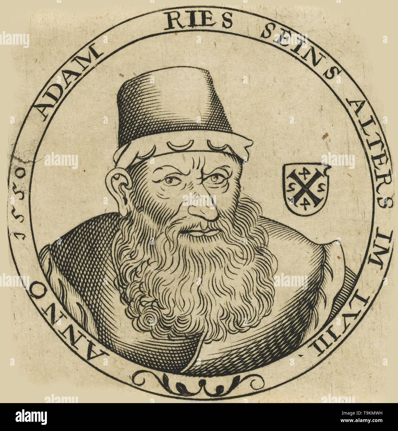 Portrait of Adam Ries (1492/93-1559). Museum: PRIVATE COLLECTION ...