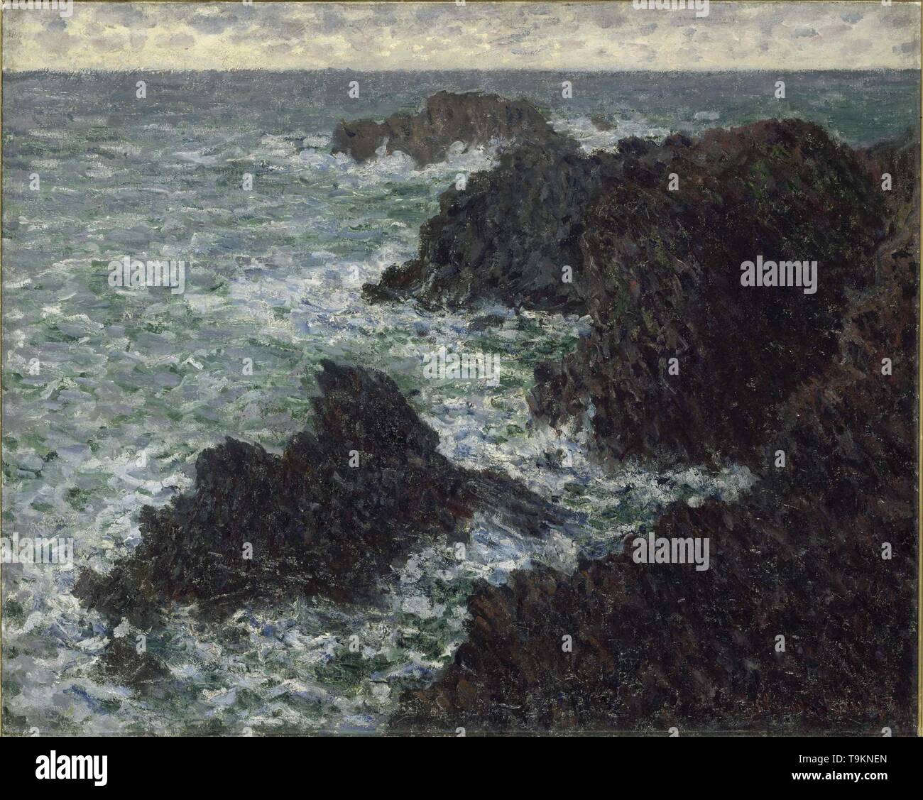 The Rocks at Belle-Ile, The Wild Coast. Museum: Musée d'Orsay, Paris ...