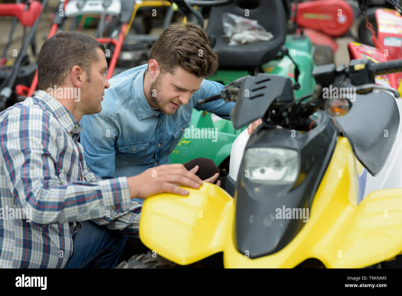 selling atv quad bikes Stock Photo - Alamy