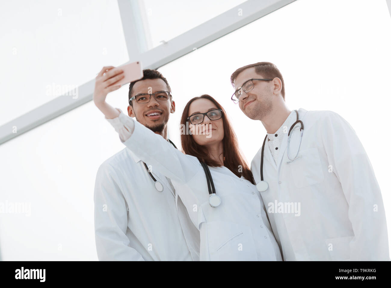 Medical doctor team taking selfie hi-res stock photography and images ...