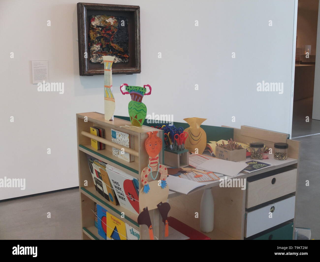 Explore & draw trolley at the Hepworth Gallery Wakefield for children ...