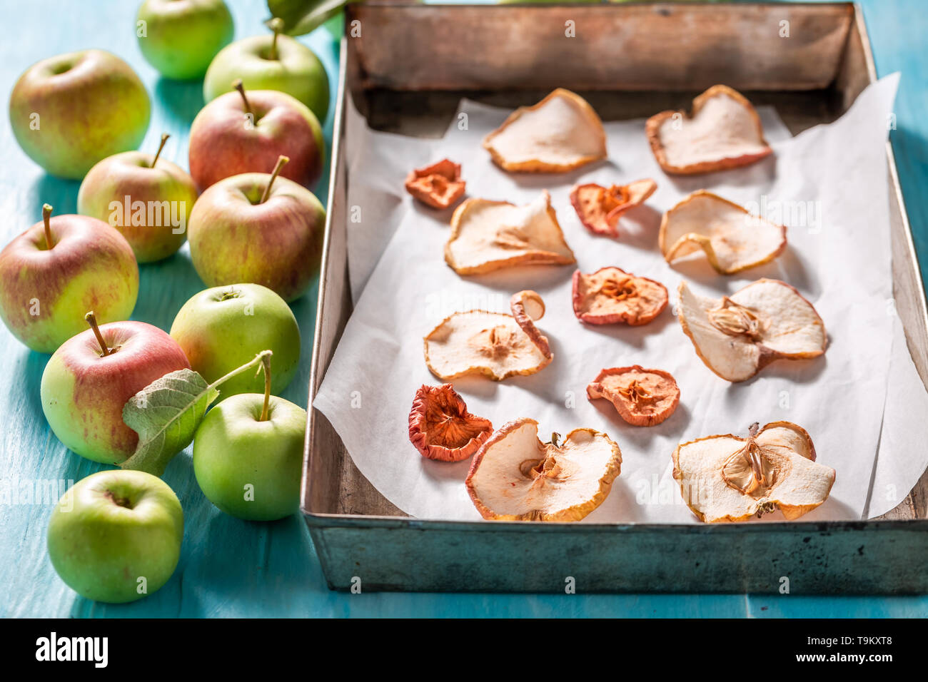 Tasty and sweet dried apples made of fresh fruits Stock Photo - Alamy