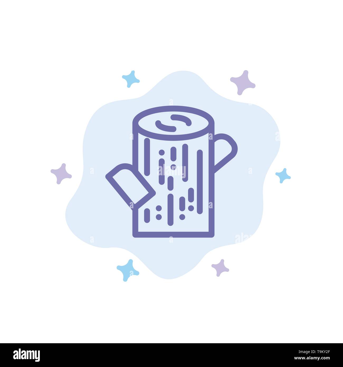 Pine log and stump forest background Stock Vector Images - Alamy