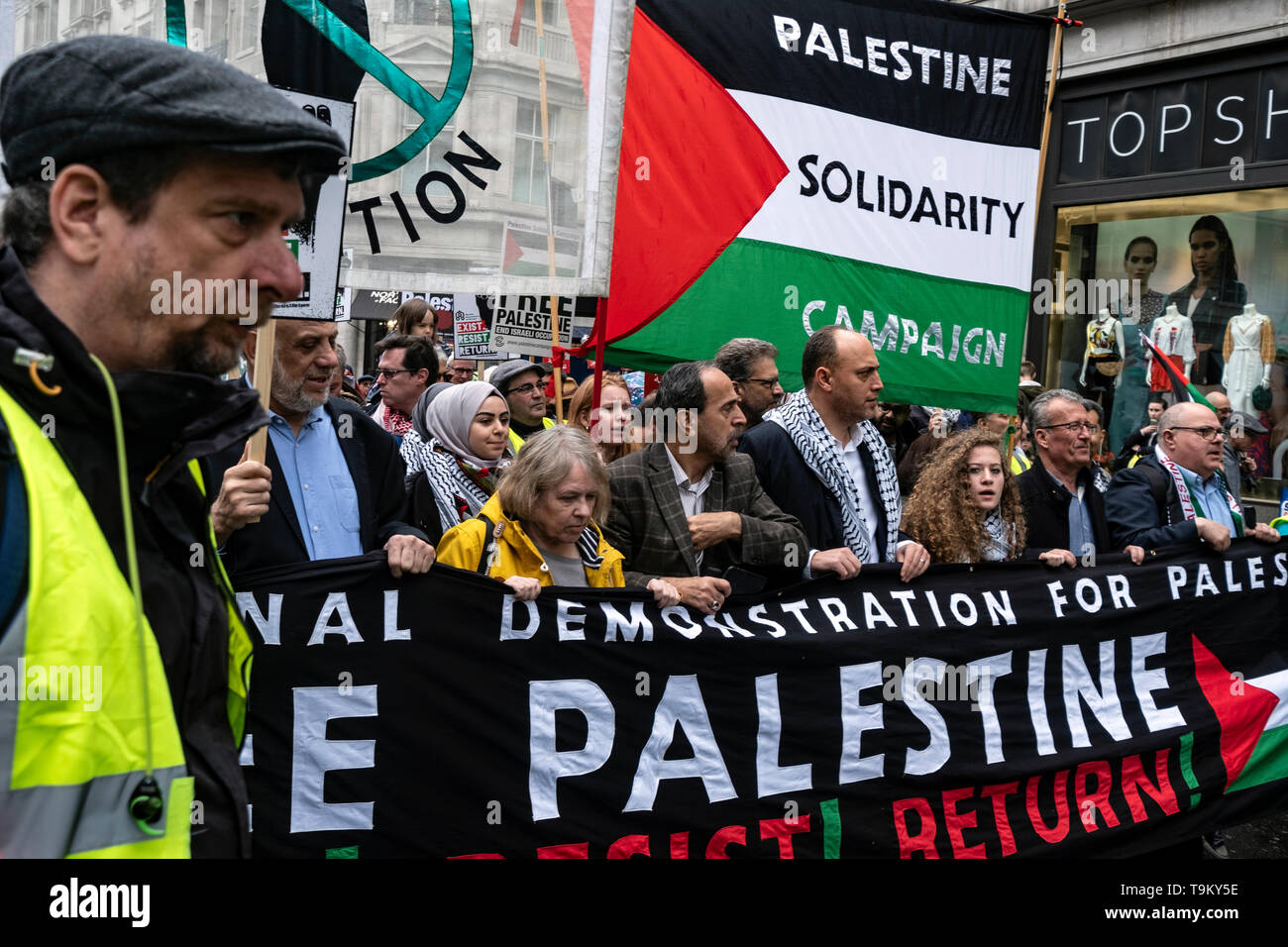 Palestinian Demonstration and rally through central London a few days ...