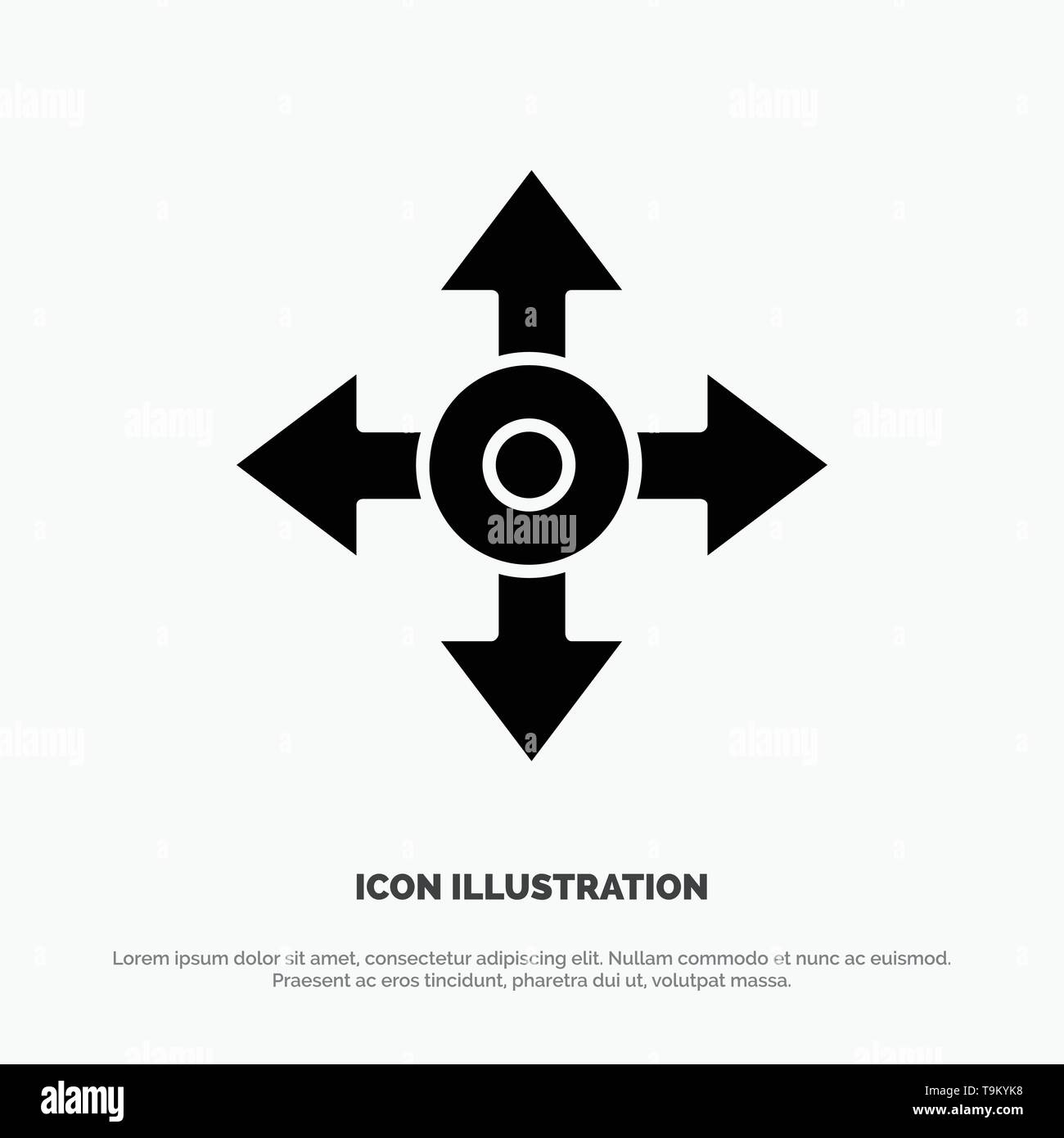 Arrow map Stock Vector Images - Alamy