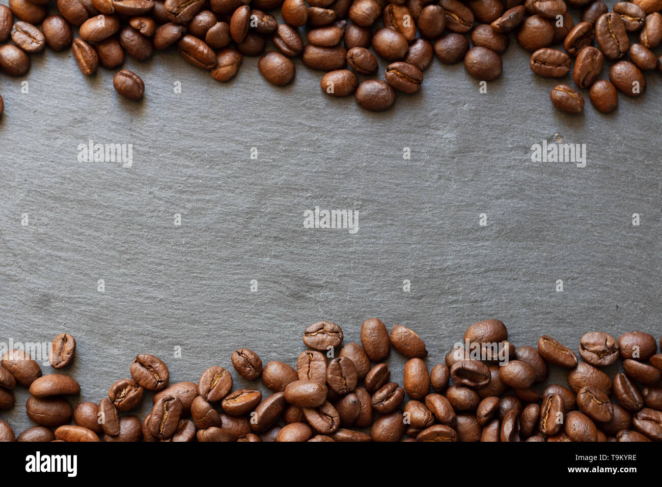 coffee beans frame Stock Photo - Alamy