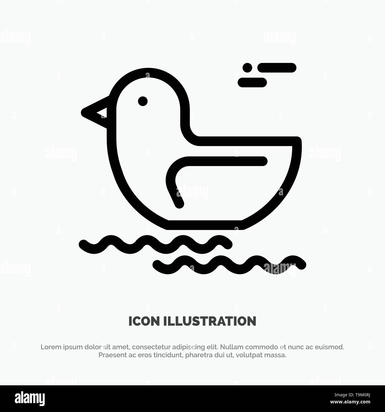 Floating duck icon hi-res stock photography and images - Alamy