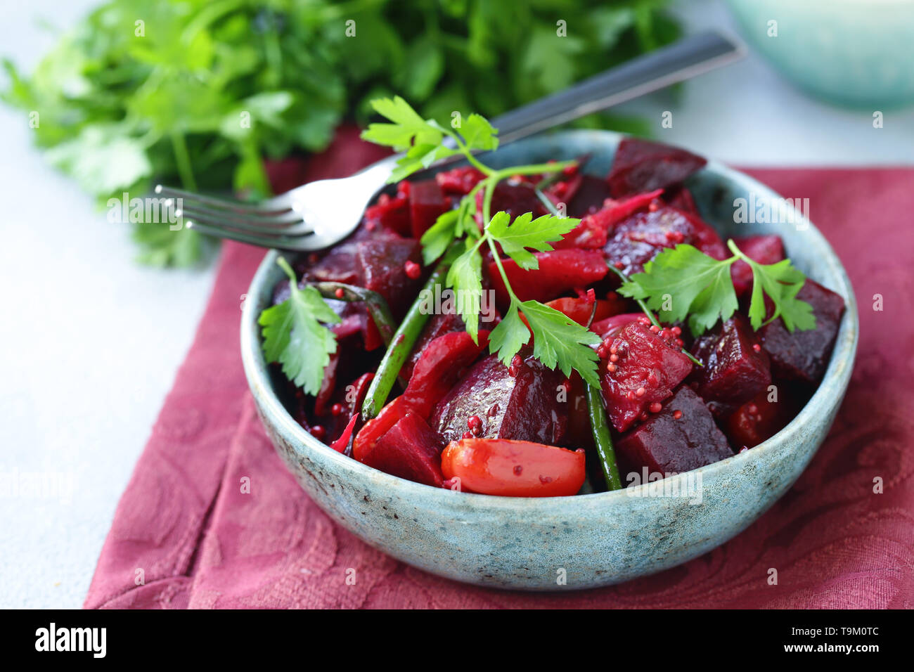 fresh red beet salad for healthy eating Stock Photo - Alamy