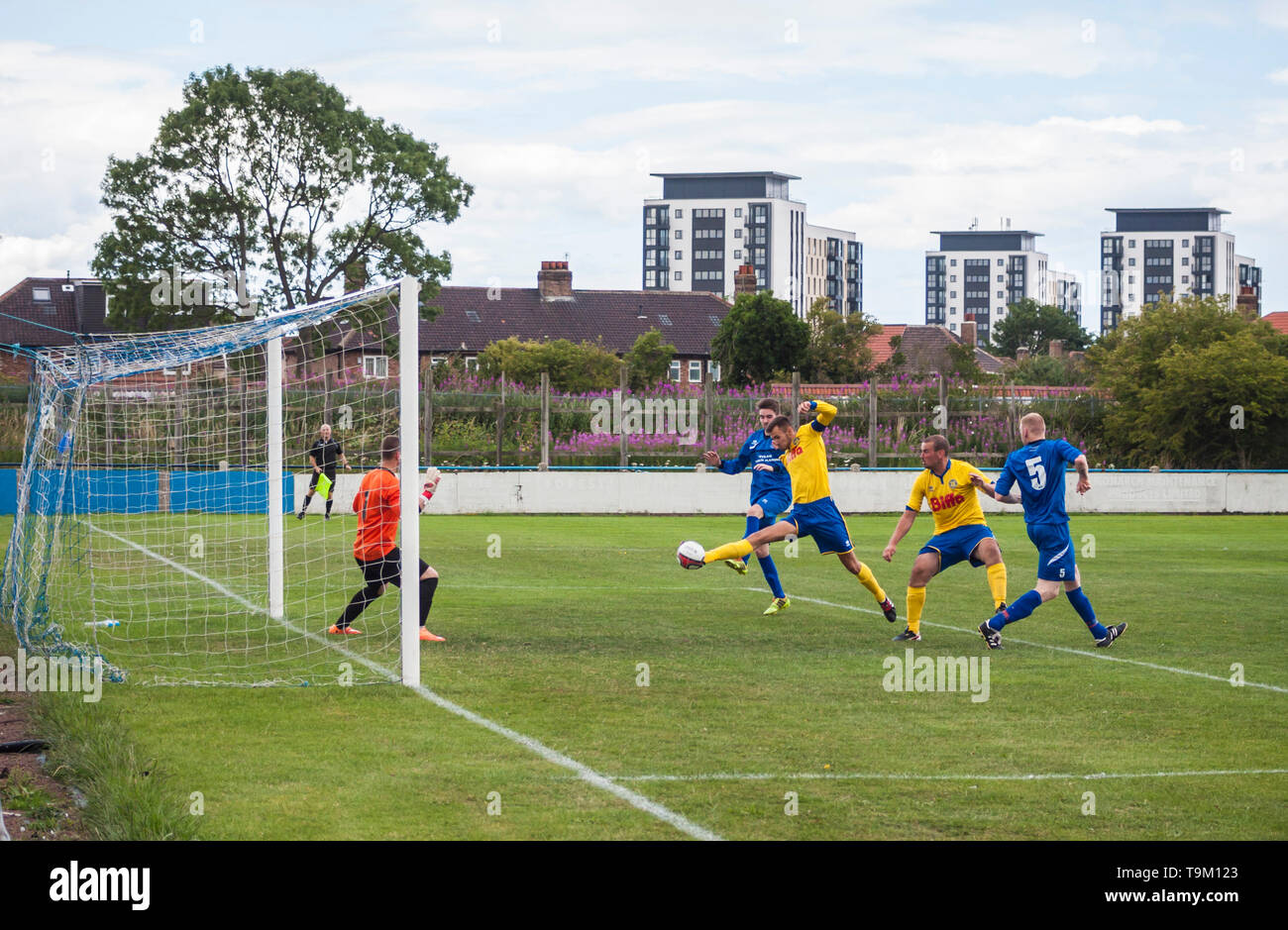 Local football match at Billingham,England,UK Stock Photo - Alamy
