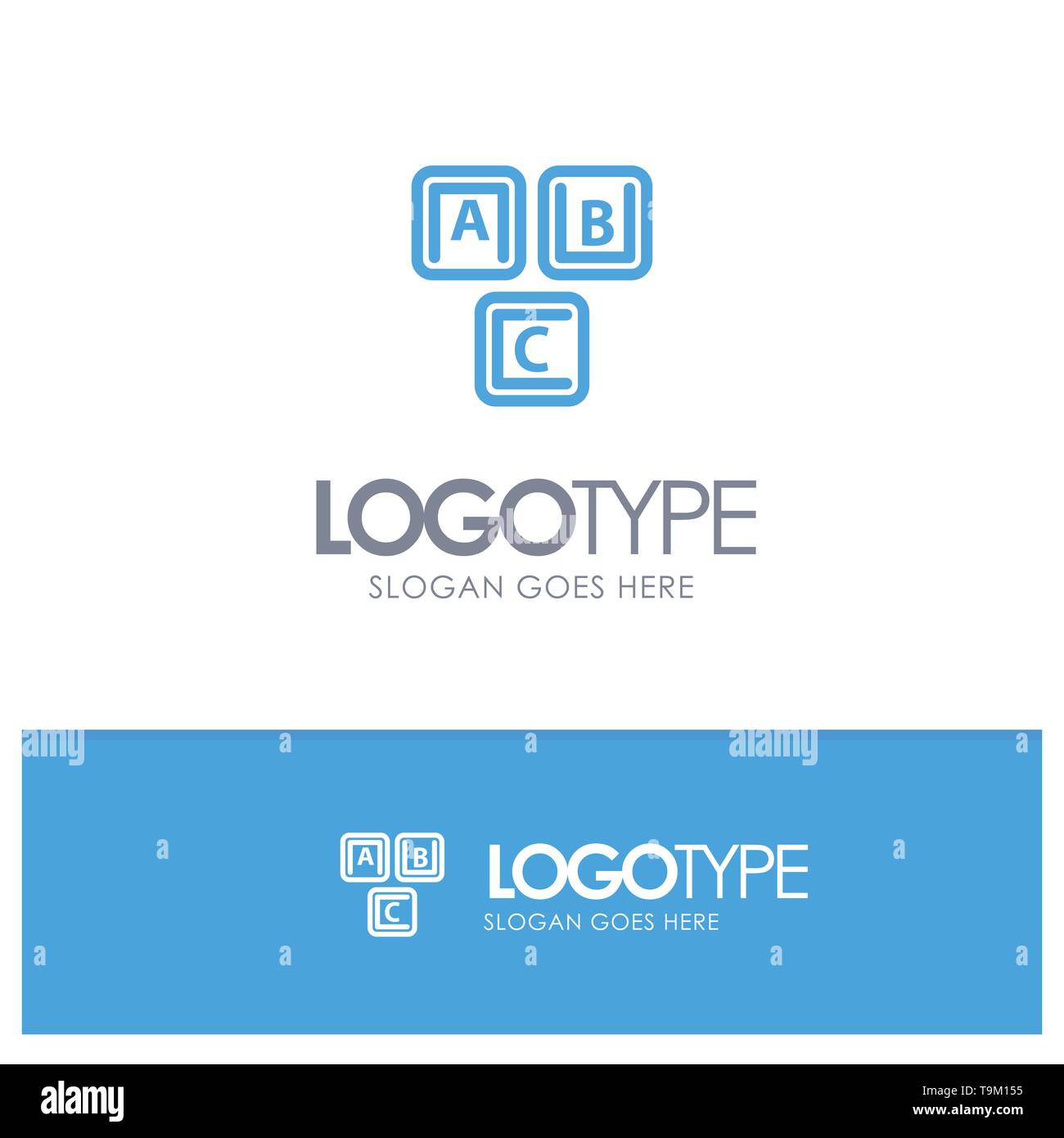 Letter blocks spell Stock Vector Images - Alamy