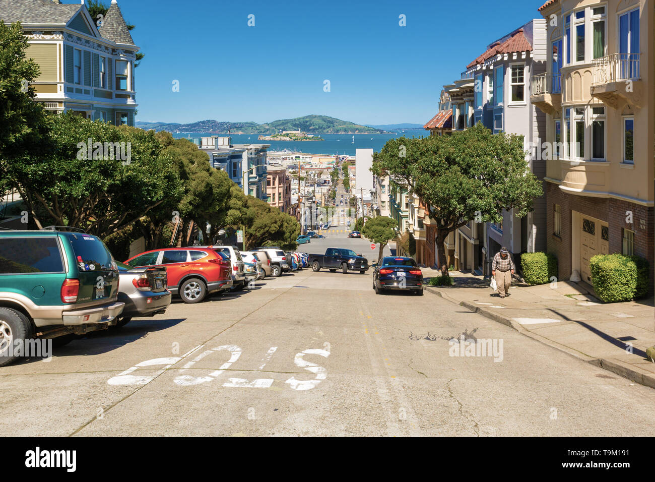 SAN FRANCISCO, USA - March 30, 2019: Taylor Street in San Francisco on ...
