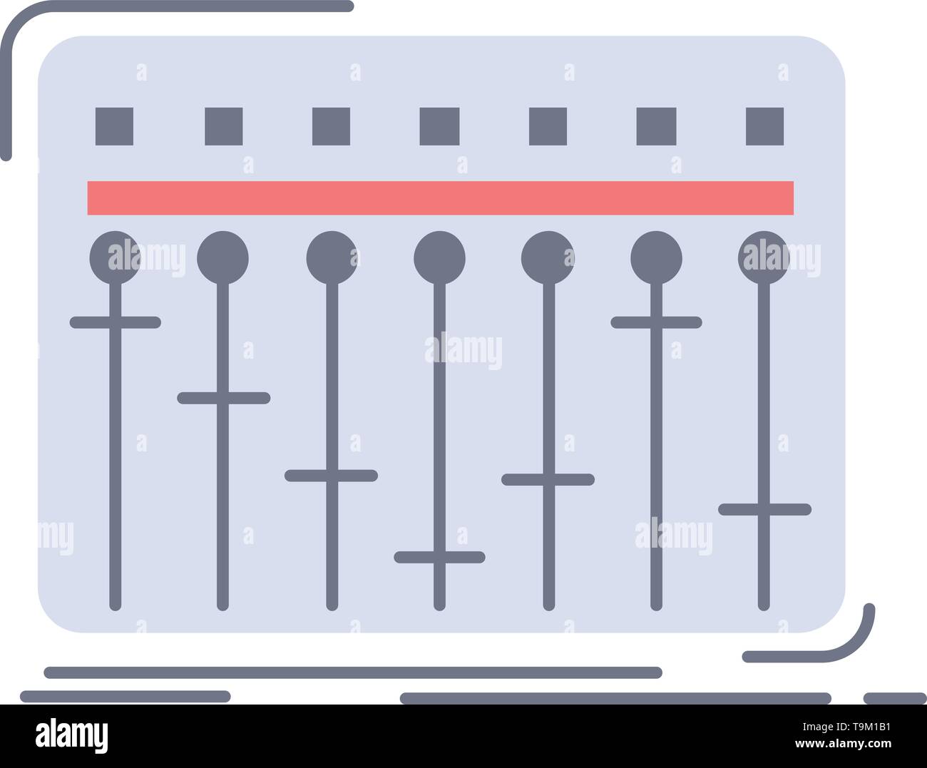 Dj mixing music icon vector vectors hi-res stock photography and images ...