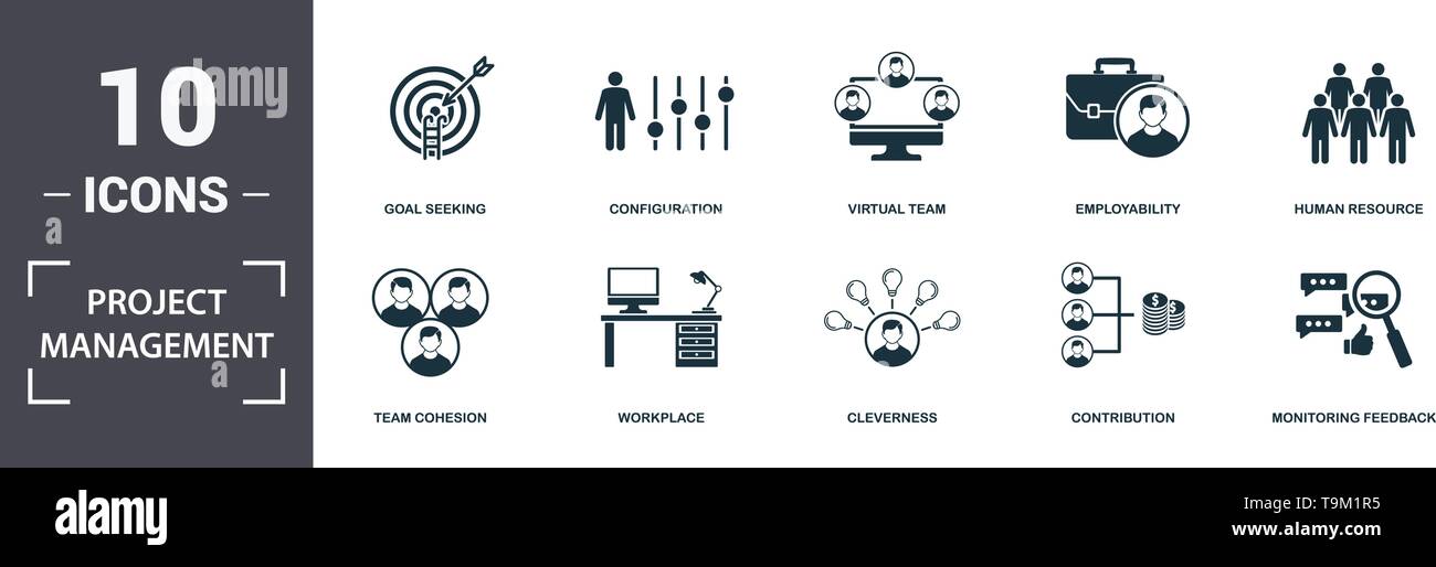 Project management icons hi-res stock photography and images - Alamy