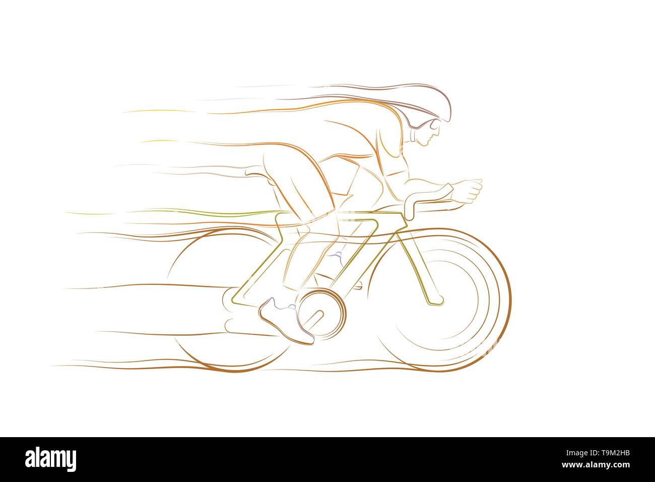 Professional track racing bicycle Stock Vector Images - Alamy