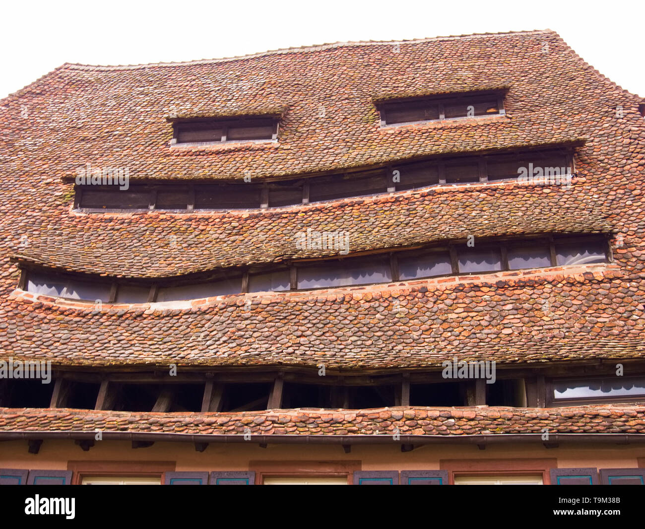The famous roof of the maison du sel in Wissembourg Stock Photo - Alamy