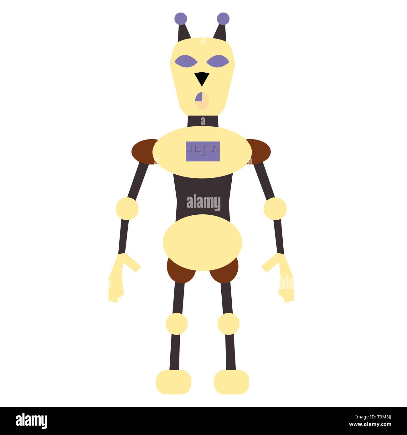 Robot cat flat character. Isolated vector illustration Stock Vector ...