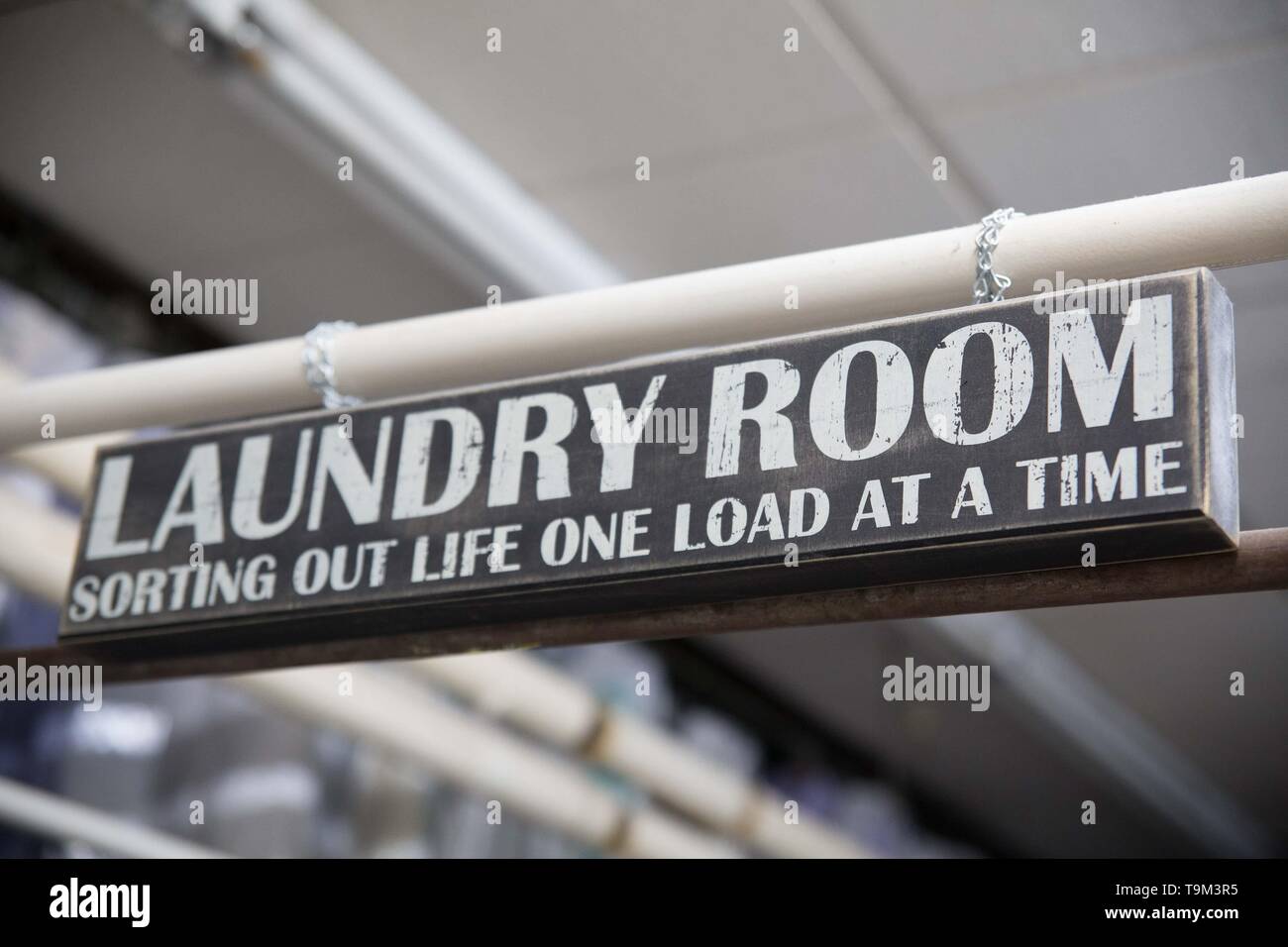 Laundry Room sign Stock Photo - Alamy