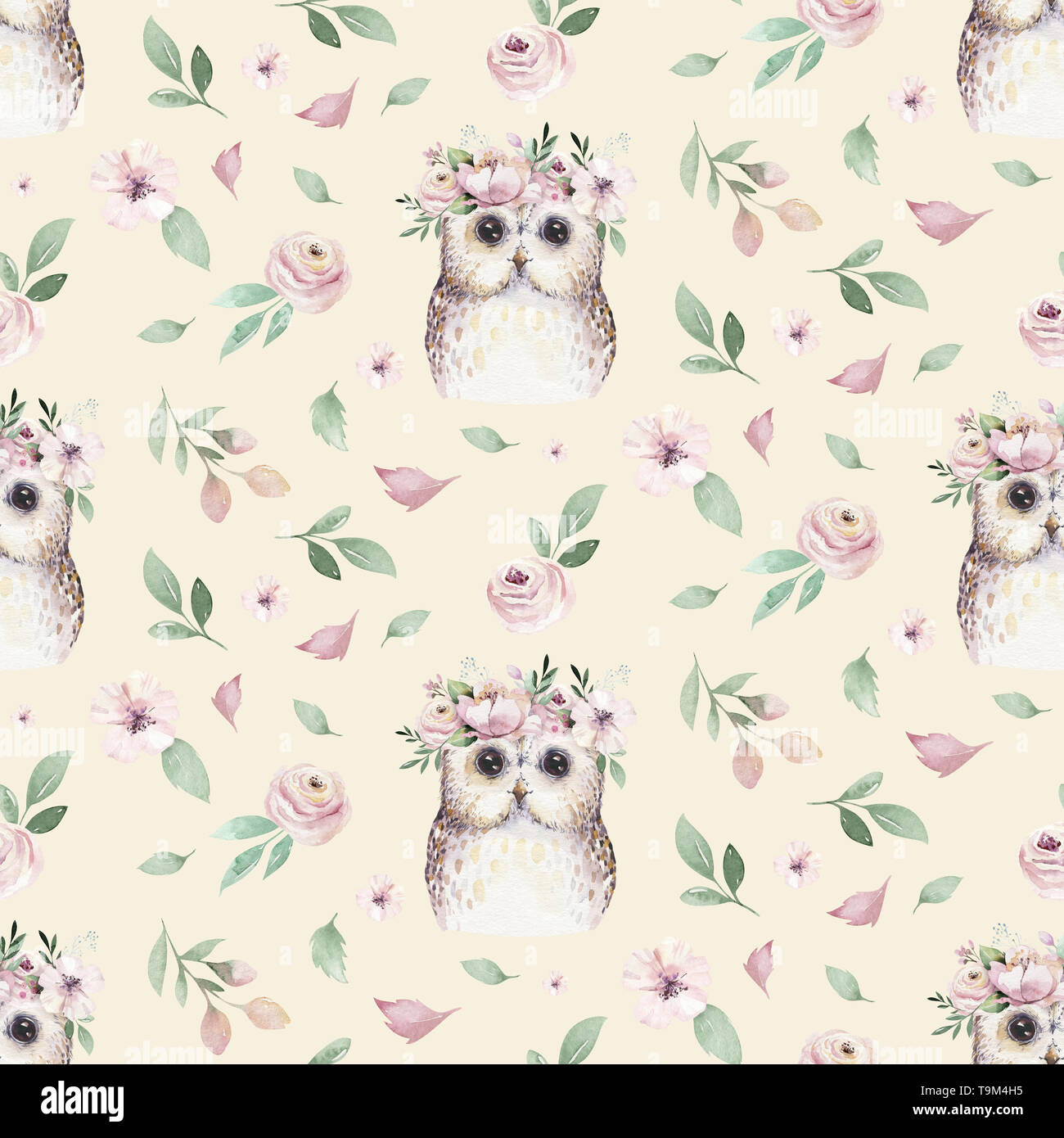 Spring Owl Desktop Background