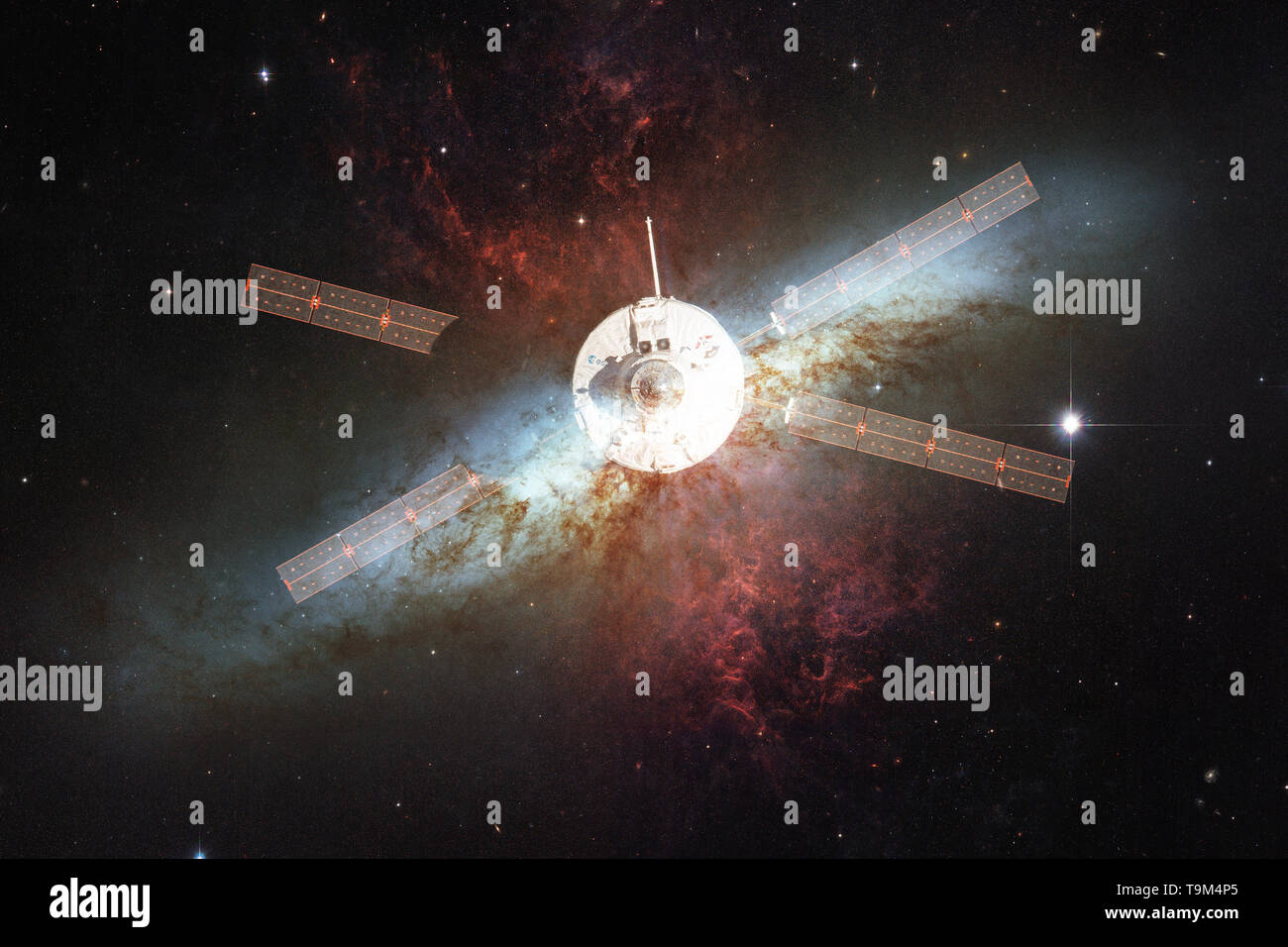 Spacecraft launch into space. Beauty of outer space. Billions of ...