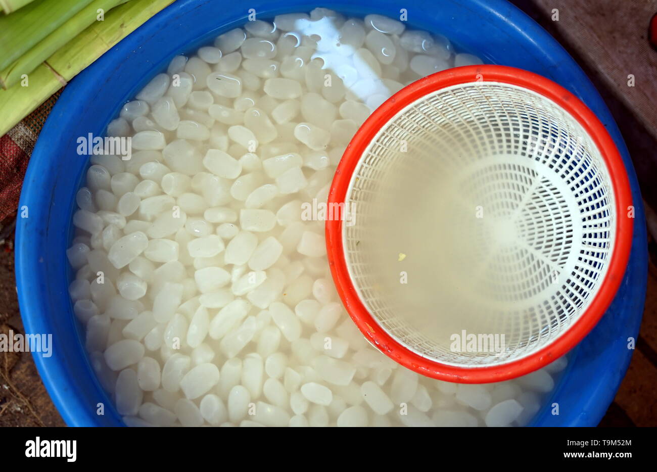 Sugar Palm Fruit or Kolang-kaling for sale at Vegetable Market in ...